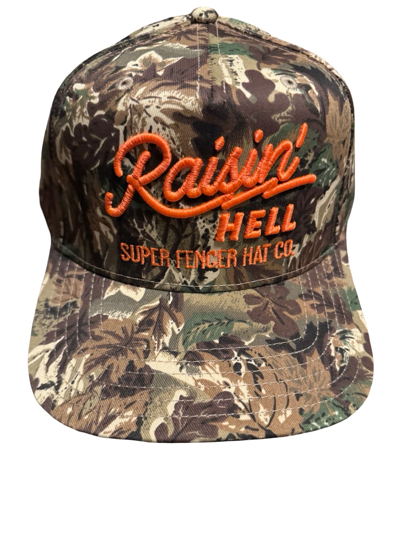 Raisin’ hell camo – Super Fencer Hat Company