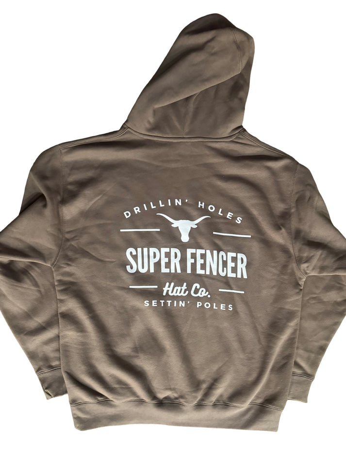 Brown hoodie – Super Fencer Hat Company